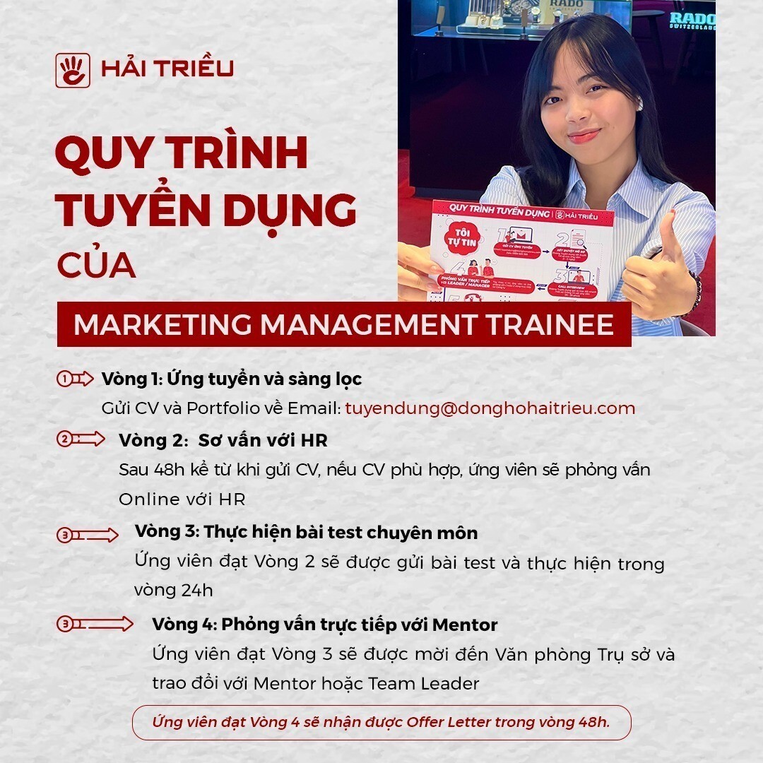 Chương trình tuyển dụng Marketing Management Trainee