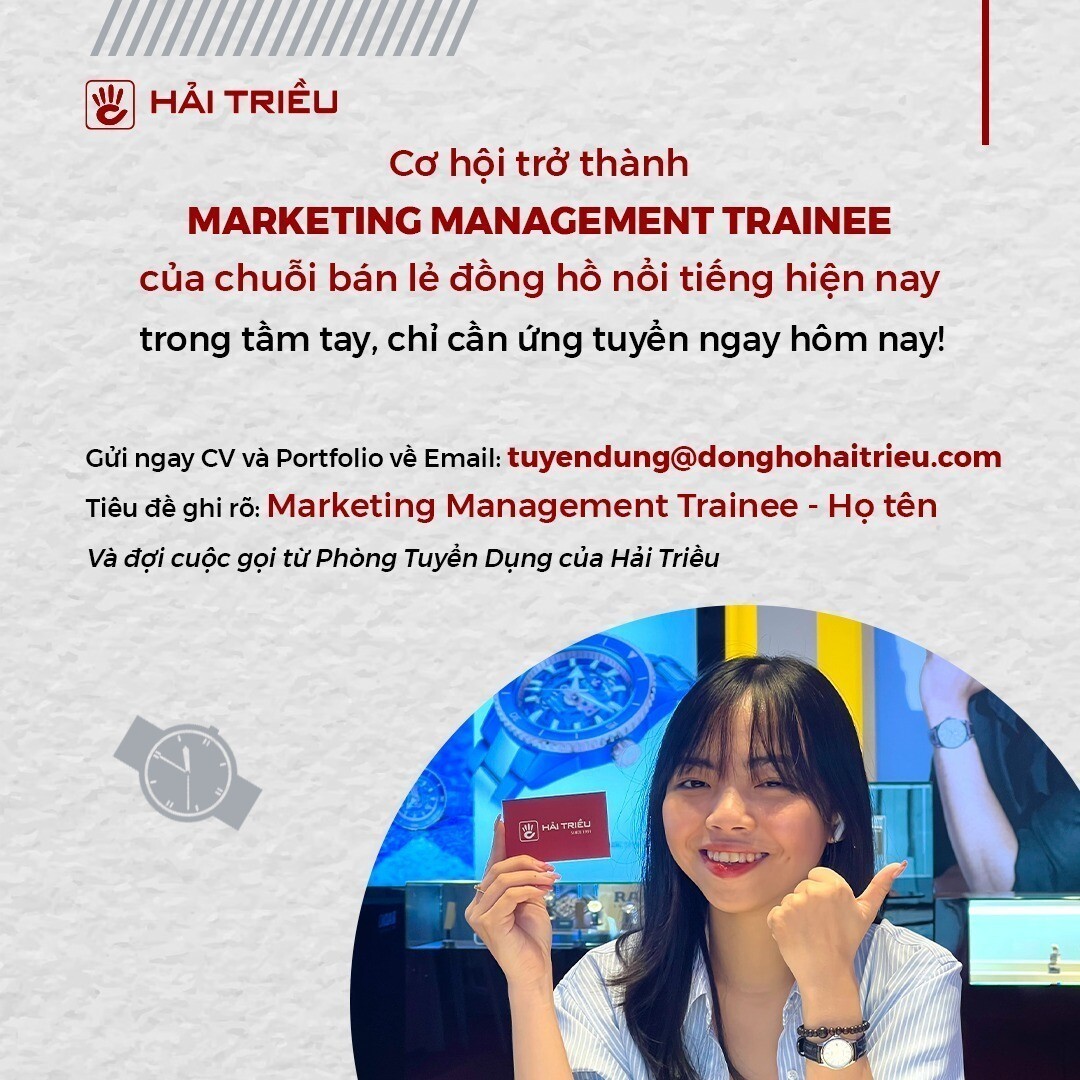 Chương trình tuyển dụng Marketing Management Trainee